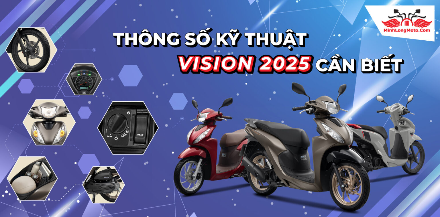 Thông số xe Vision 2025 và lưu ý phải biết trước khi mua