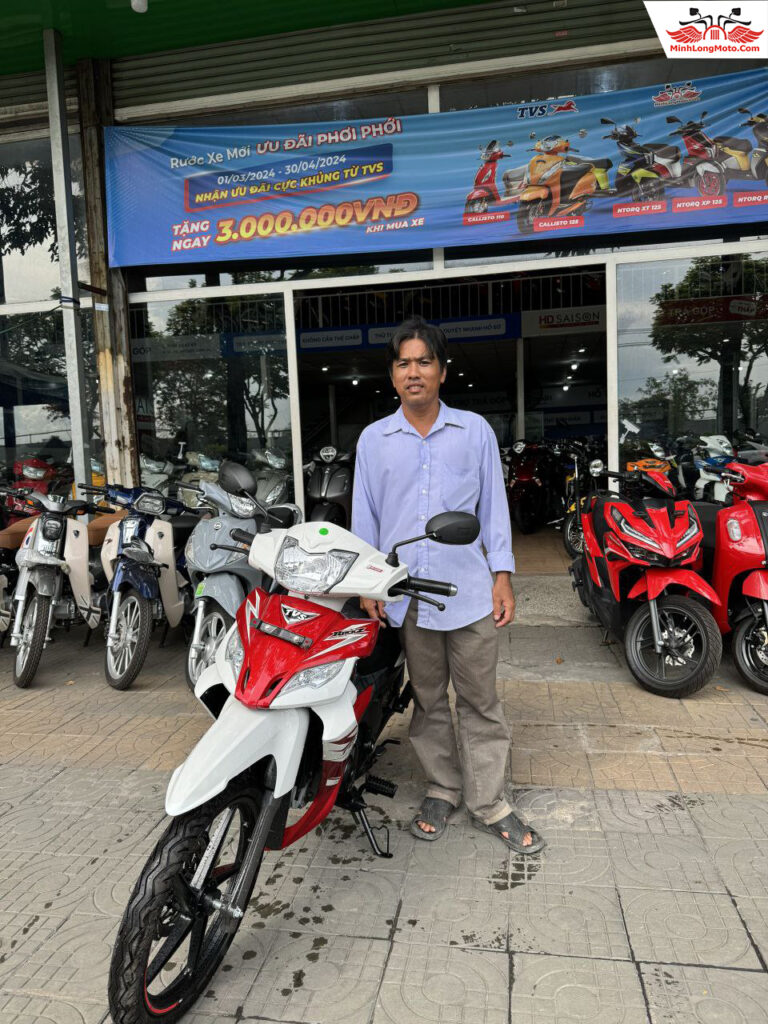 TVS Rockz 125 xe côn tay bán tự động, giá chỉ 25.800.000 đồng