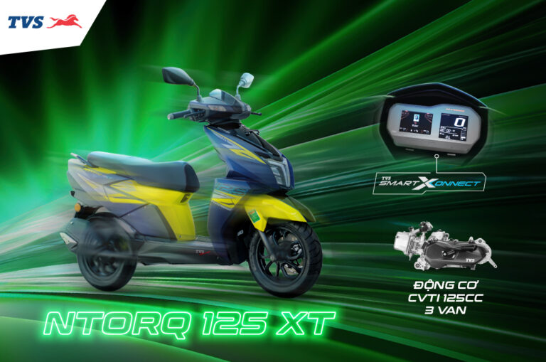 TVS Ntorq 125 xe tay ga Racing mạnh mẽ, giảm 3 triệu đồng
