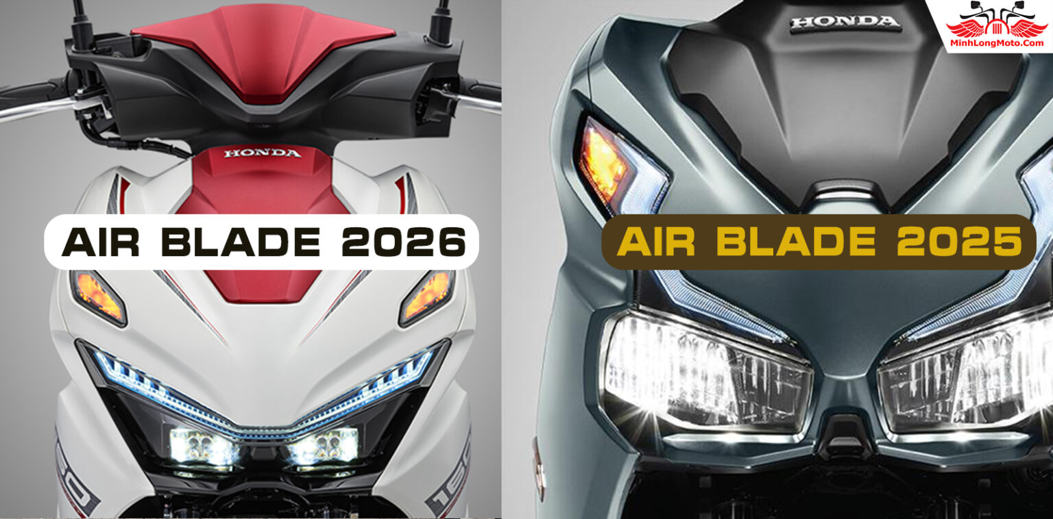 So sánh Air Blade 2026 và 2025: Bản mới được gì và mất gì?